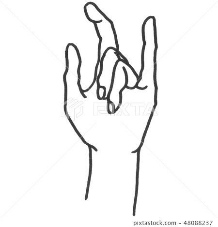[Hand, finger illustration (fox)] - Stock Illustration [48088237] - PIXTA