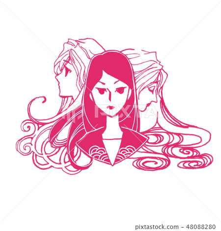 Female high school girl mark - Stock Illustration [48088280] - PIXTA