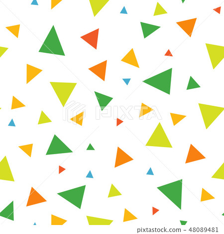 Abstract seamless pattern of triangles - Stock Illustration [48089481 ...