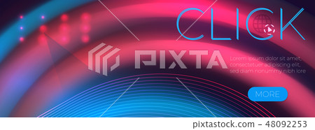 Glowing abstract vector background - Stock Illustration [48092253] - PIXTA