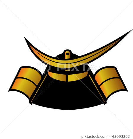 Illustration · Icon of Helmet | Crescent Moon... - Stock Illustration ...