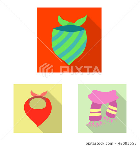 Vector design of scarf and shawl sign.... - Stock Illustration ...
