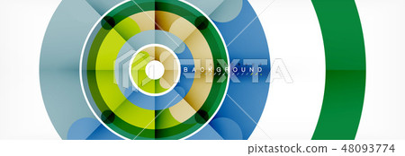 Line design circles abstract background - Stock Illustration [48093774 ...
