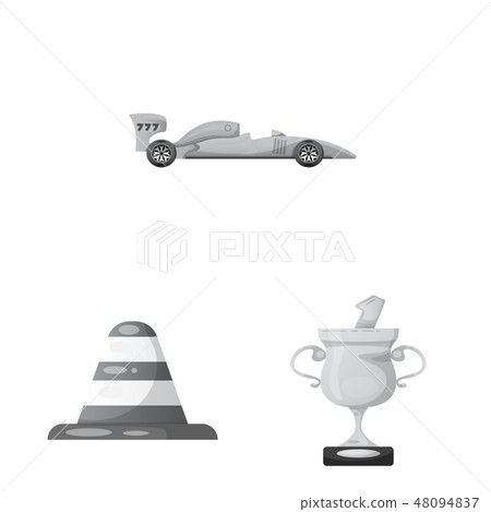 Isolated object of car and rally symbol.... - Stock Illustration ...