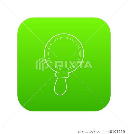 Magnifier icon green vector - Stock Illustration [48101239] - PIXTA
