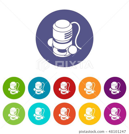 Circular power tool icons set vector color - Stock Illustration ...