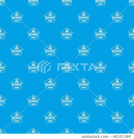 Machinery pattern vector seamless blue - Stock Illustration [48101360 ...