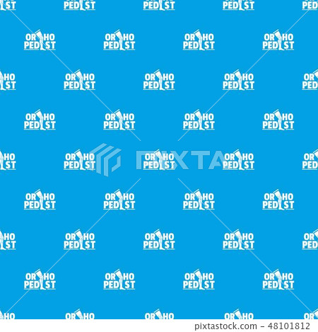Orthopedic pattern vector seamless blue - Stock Illustration [48101812 ...
