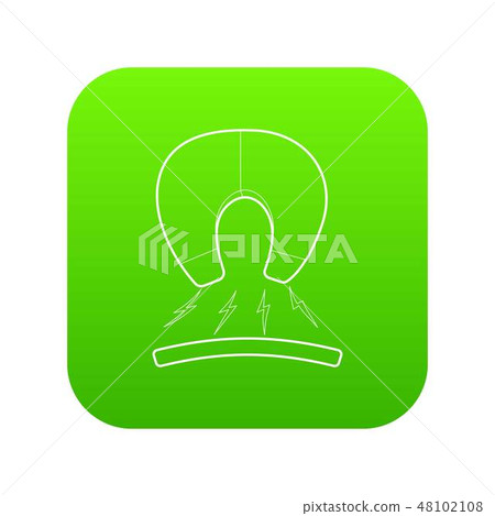Magnet icon green vector - Stock Illustration [48102108] - PIXTA