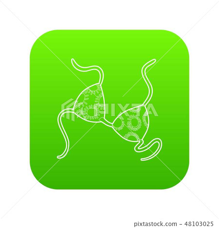 Bikini top icon green vector-插圖素材 [48103025] - PIXTA圖庫