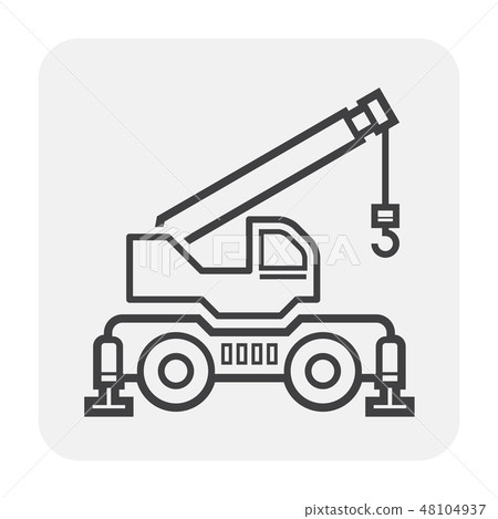 mobile crane icon-插圖素材 [48104937] - PIXTA圖庫