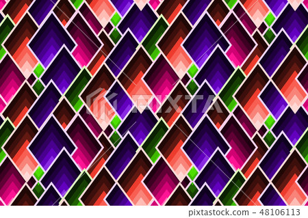 Abstract geometric pattern with scattered mosaic - Stock Illustration ...