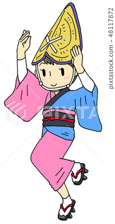 Awa Odori Female - Stock Illustration [48117872] - PIXTA