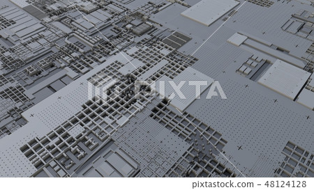 3d render Abstract Technology Background With... - Stock Illustration ...