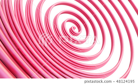 Abstract pink spiral sphere - Stock Illustration [48124195] - PIXTA