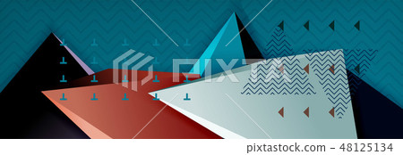 3d triangular shapes geometric background.... - Stock Illustration ...