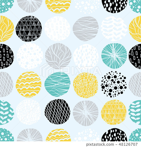 Maru Illustration Pattern - Seamless - Stock Illustration [48126707 ...