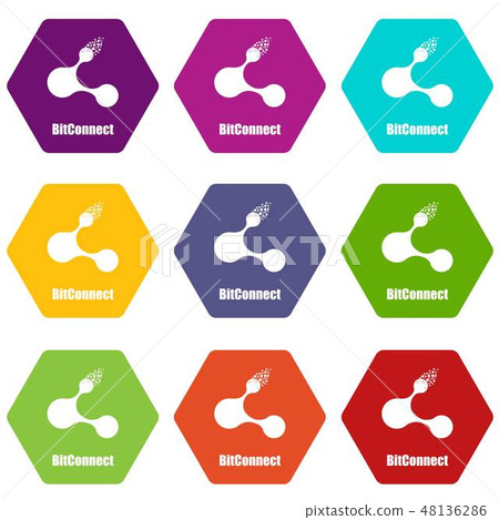 Bitconnect icons set 9 vector - Stock Illustration [48136286] - PIXTA