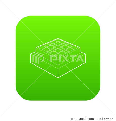Baseball base icon green vector - Stock Illustration [48136682] - PIXTA