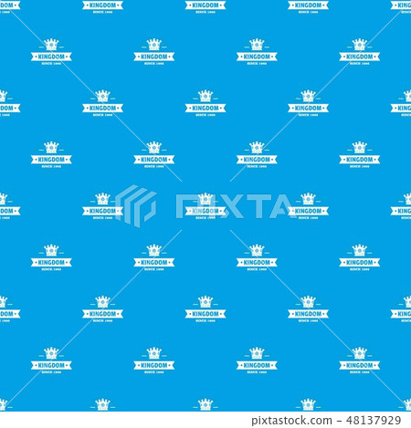 Kingdom pattern vector seamless blue - Stock Illustration [48137929 ...