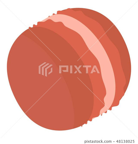 Brown macaroon icon, isometric style - Stock Illustration [48138025 ...