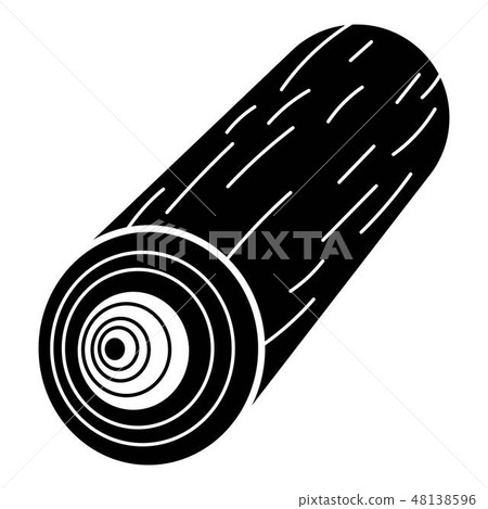 Log icon, simple style - Stock Illustration [48138596] - PIXTA