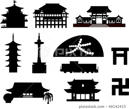 Kyoto icon - Stock Illustration [48142415] - PIXTA