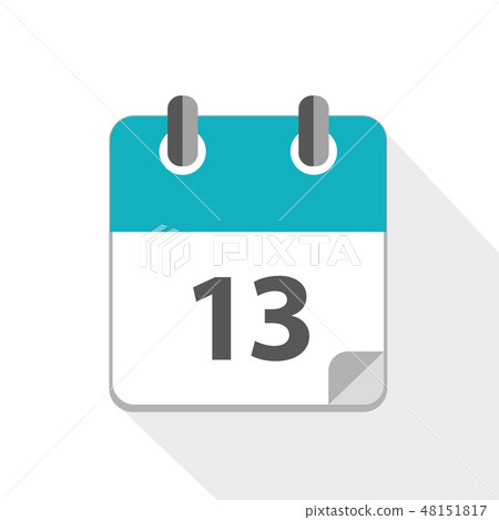 blue business calendar 13 icon - Stock Illustration [48151817] - PIXTA