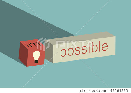 Impossible Is Possible Concept - Stock Illustration [48161283] - PIXTA