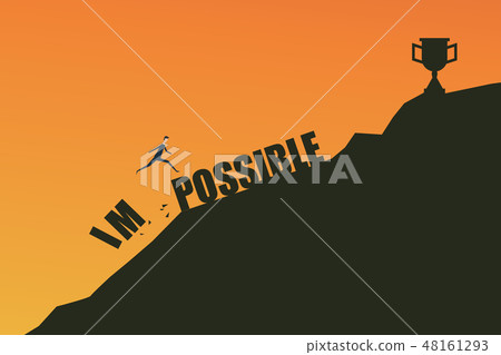 Impossible Is Possible Concept - Stock Illustration [48161293] - PIXTA