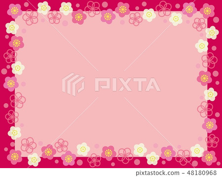 Plum Frame - Stock Illustration [48180968] - PIXTA