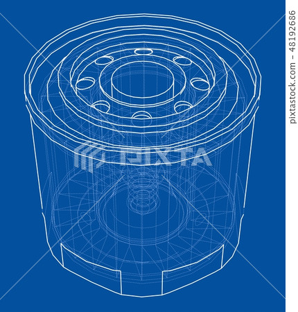 Vector oil filter concept - Stock Illustration [48192686] - PIXTA