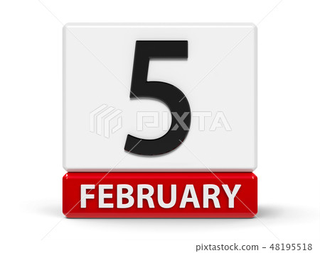 Cubes calendar 5th February - Stock Illustration [48195518] - PIXTA