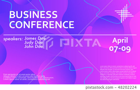 Business conference invitation design template - Stock Illustration ...