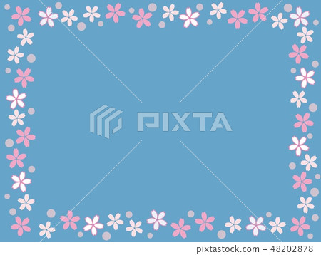 Cherry tree frame - Stock Illustration [48202878] - PIXTA