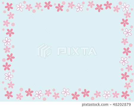 Cherry tree frame - Stock Illustration [48202879] - PIXTA