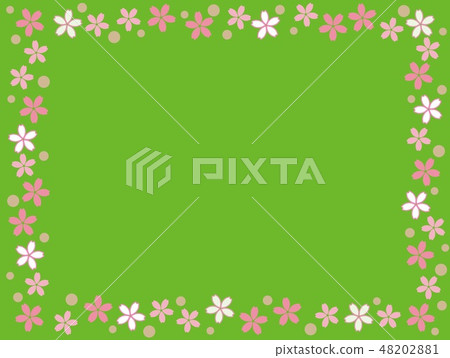 Cherry tree frame - Stock Illustration [48202881] - PIXTA