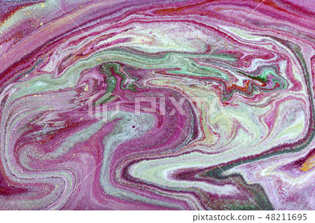 Pink and gold marbling pattern. Golden marble... - Stock Illustration ...