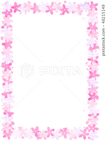 Cherry tree frame - Stock Illustration [48215149] - PIXTA