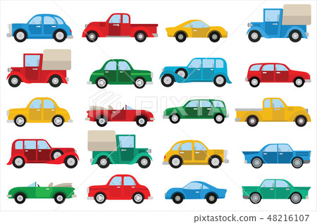Simple cars - Stock Illustration [48216107] - PIXTA