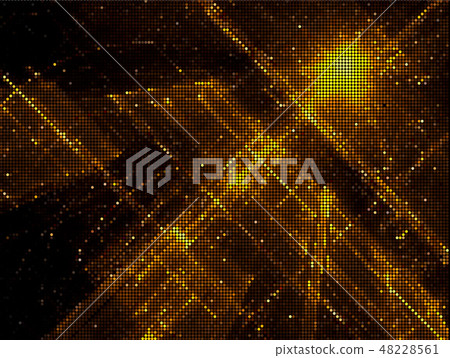 Golden vector background - glowing tech style... - Stock Illustration ...