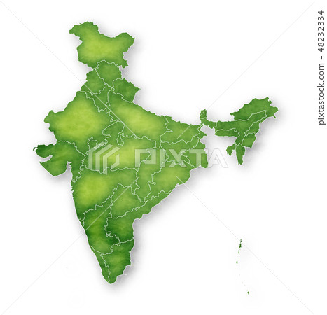 India Map Frame Icon - Stock Illustration [48232334] - PIXTA