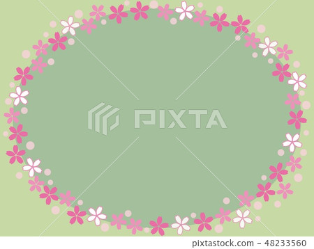 Cherry tree frame - Stock Illustration [48233560] - PIXTA