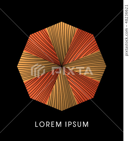 Octagon Abstract building graphic vector - Stock Illustration [48236621 ...