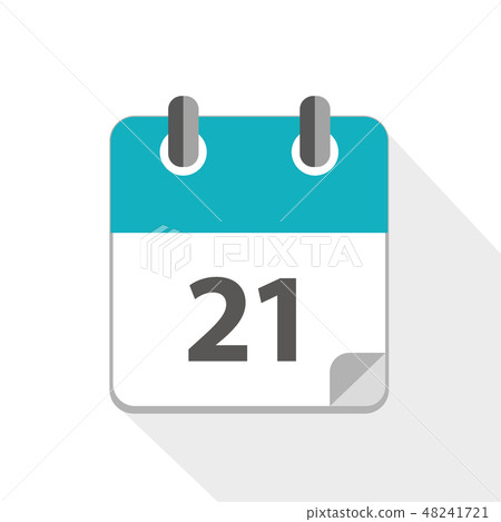 blue business calendar 21 icon - Stock Illustration [48241721] - PIXTA
