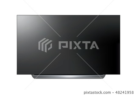 TV screen flat lcd led vector illustration Vector - Stock Illustration ...