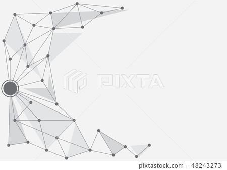 Abstract geometric connect lines and dots. - Stock Illustration ...