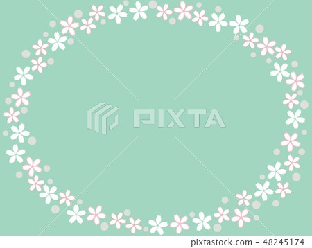 Cherry tree frame - Stock Illustration [48245174] - PIXTA