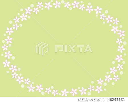 Cherry tree frame - Stock Illustration [48245181] - PIXTA