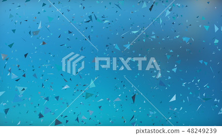 Particle triangle - Stock Illustration [48249239] - PIXTA